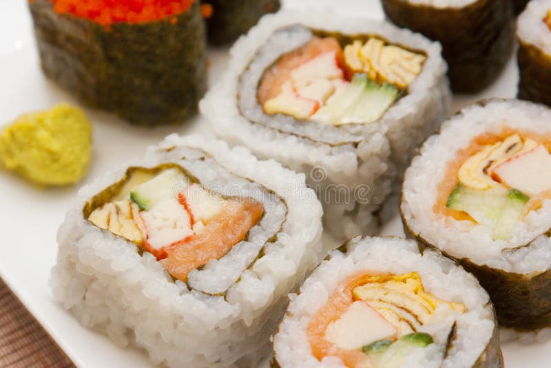 Sushi stock image. Image of japanese, appetizer, meal - 28513741
