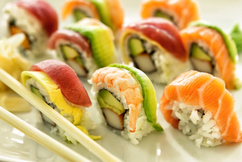 Suszi vii. zdjęcie stock. Obraz złożonej z restauracja - 10630166