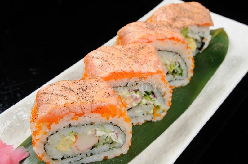 Sushi stock image. Image of dish, sushi, delight, fish - 8267821