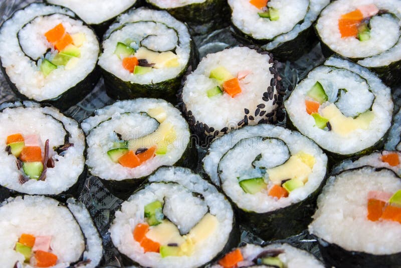 Sushi stock photo. Image of asia, asian, fish, roll, cucumber - 41583230