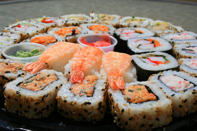 Sushi Assortment stock photo. Image of japan, japanese - 9084438