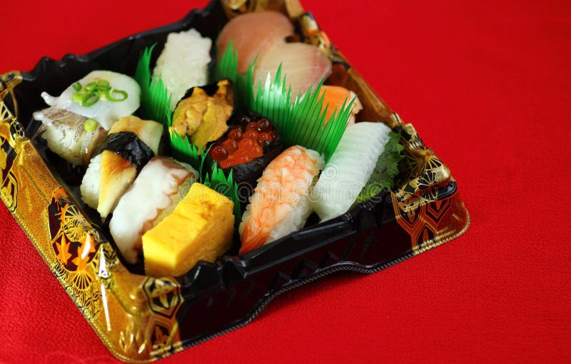 Sushi Bento stock photo. Image of rice, fresh, lunch - 84620926