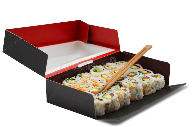 Sushi box stock photo. Image of lettuce, japanese, food - 35540798