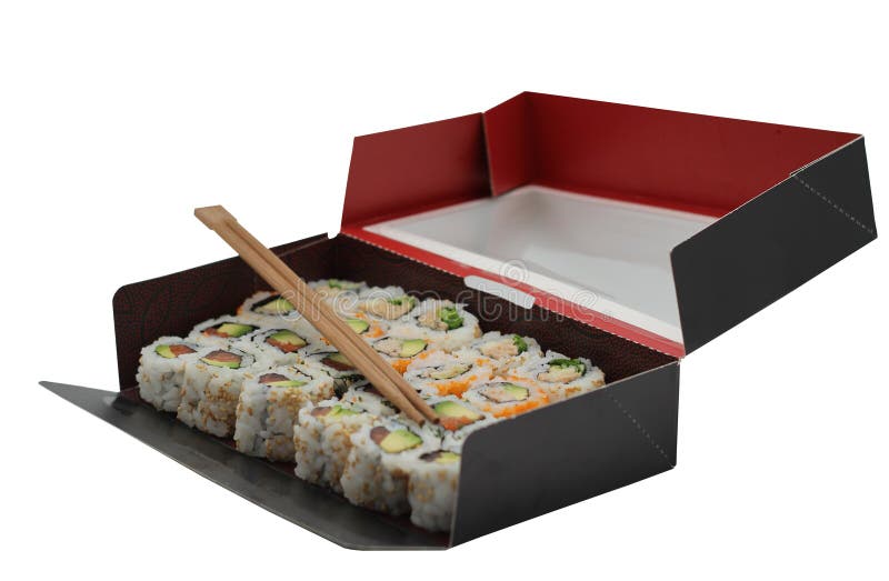 Sushi box stock image. Image of fish, rice, takeaway - 35540839