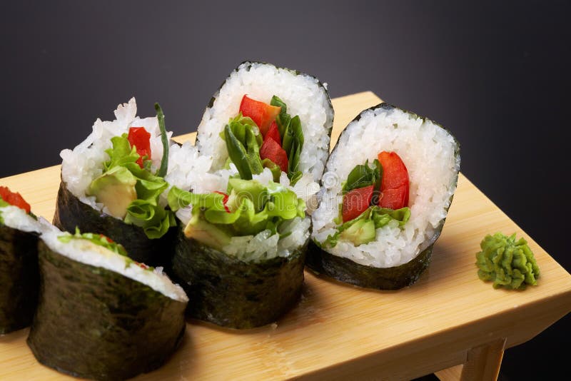 Sushi stock image. Image of isolated, healthy, eating - 68285331