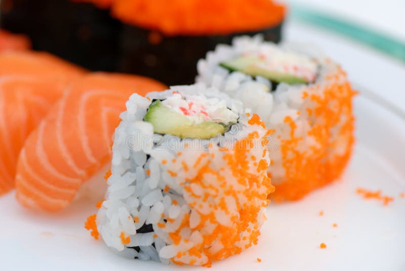 Sushi and California Roll stock photo. Image of roll, texture - 2531438