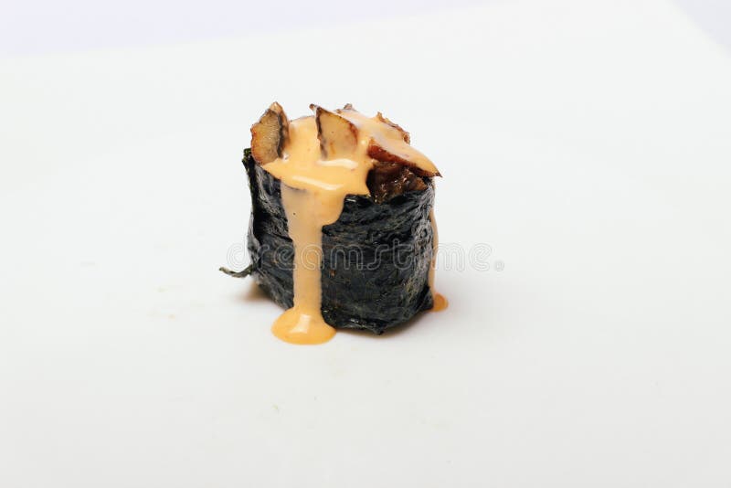 Sushi with Cheese Isolated on White Stock Photo - Image of japan ...