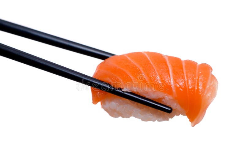 Sushi with chopsticks stock image. Image of asia, gourmet - 3317217