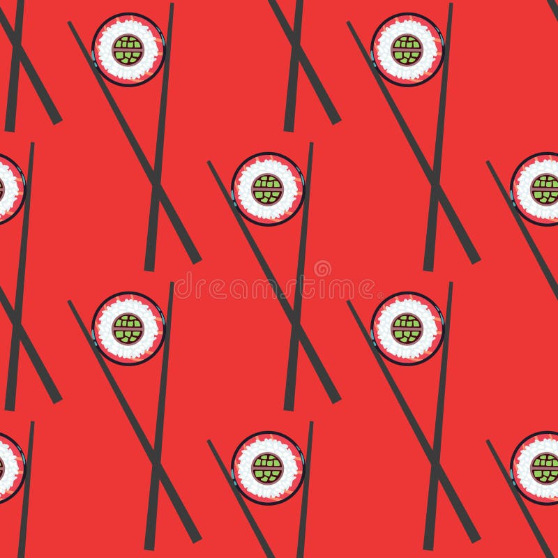 Rice Seamless Pattern. Hand Drawn Bowl with Rice Grains and Paddy Ears ...