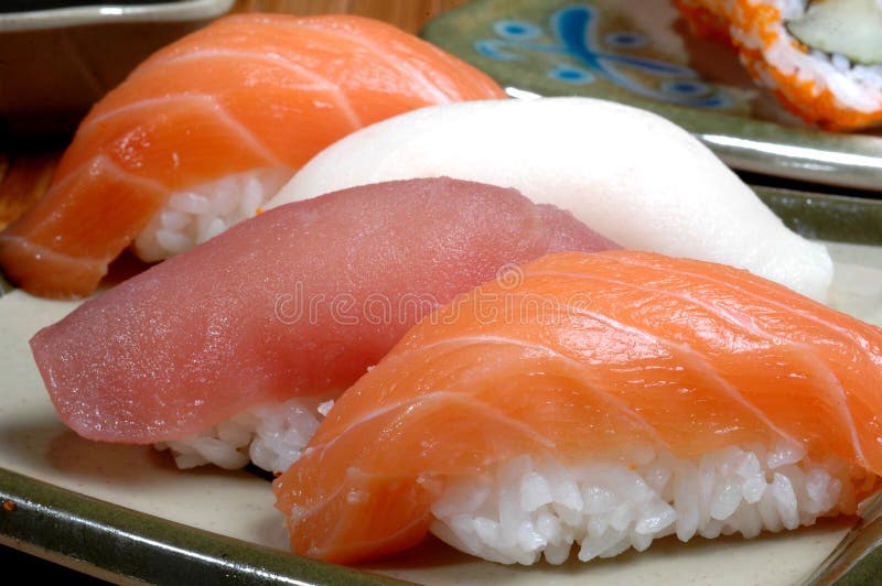 Sushi combination plate stock image. Image of dinner - 88723307
