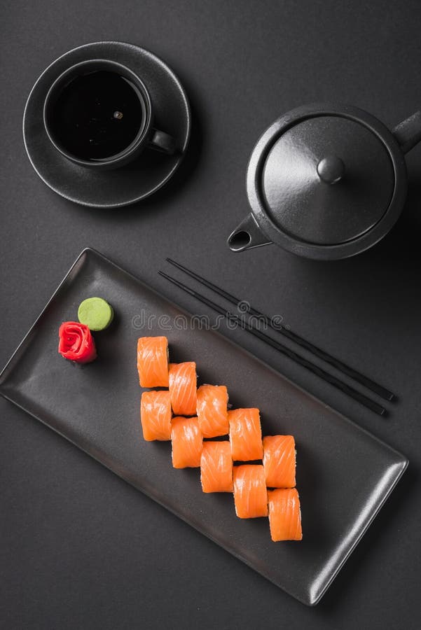 Sushi Dish Asian Restaurant. High Quality Photo Stock Image - Image of ...