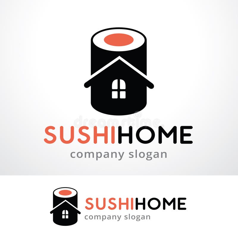 Sushi Home Logo Template Design Vector, Emblem, Design Concept, Creative Symbol, Icon Stock ...