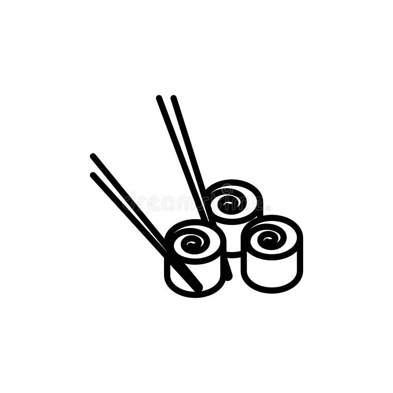Sushi Icon Set Japanese Cuisine Illustrations for Culinary and ...