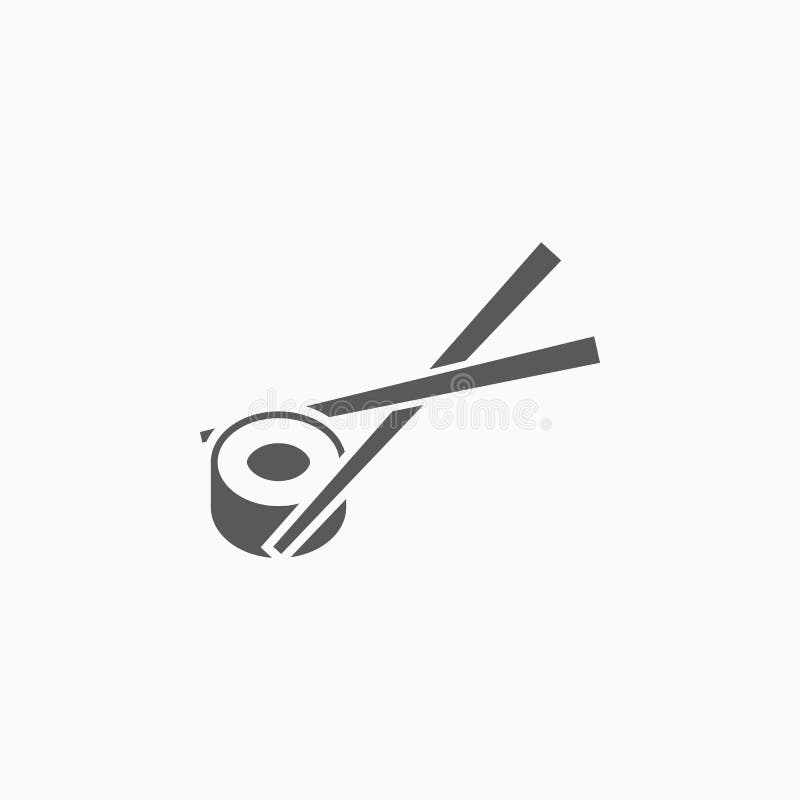 Sushi Icon, Sushi Vector, Food, Chopstick Stock Vector - Illustration ...