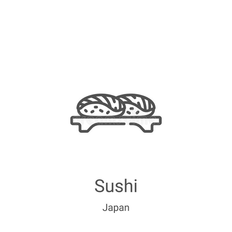 Sushi Icon Vector from Gastronomy Collection Collection. Thin Line ...