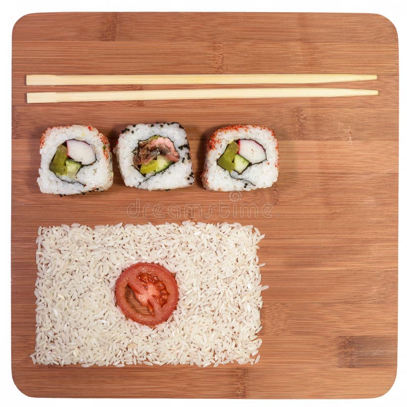 Sushi japan flag stock photo. Image of flag, caviar, sushi - 54151162