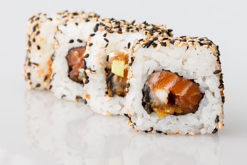 Sushi Japanese Roll Japan Meal Fresh Stock Image - Image of seaweed ...