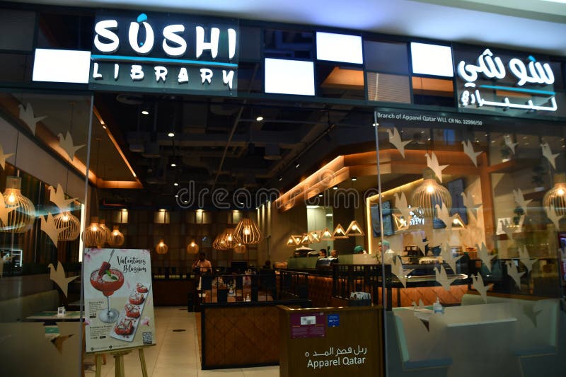 Sushi Library Store at City Center Doha in Qatar Editorial Photo ...