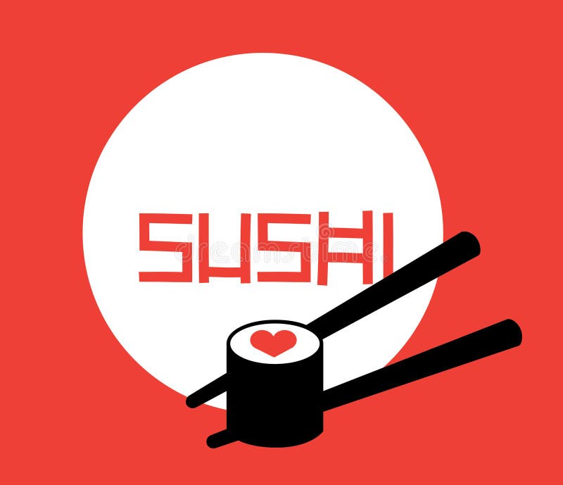 Sushi Logo Concept stock illustration. Illustration of icons - 81277816