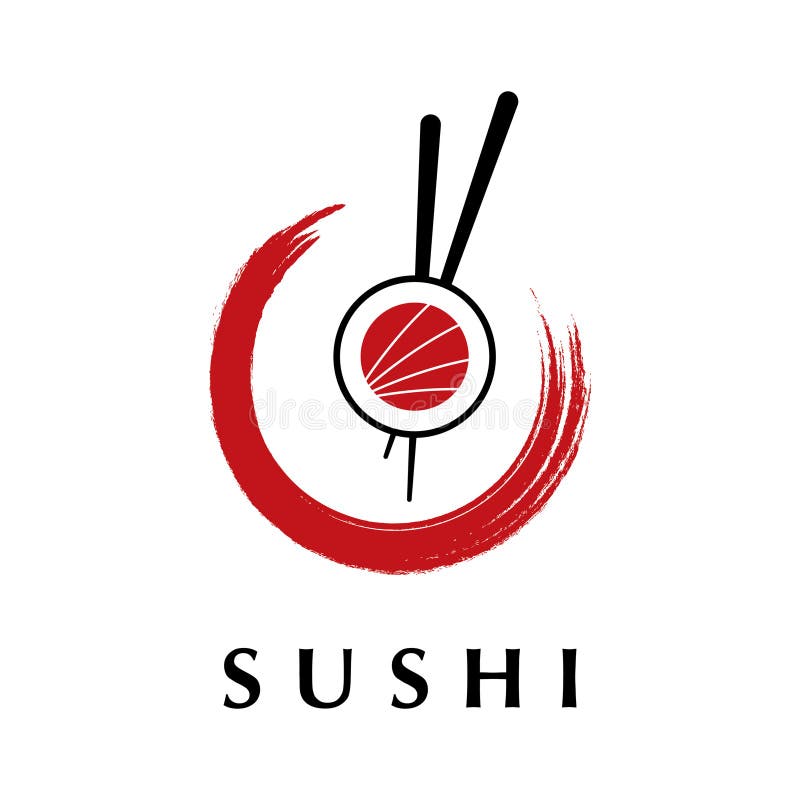 Sushi logo vector stock vector. Illustration of vector - 277468405