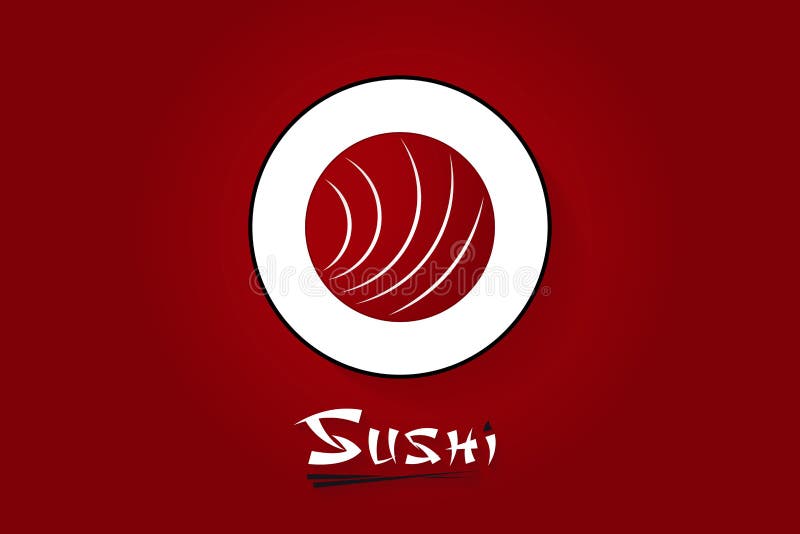 Sushi Logotype Design Vector Illustration Stock Vector - Illustration ...