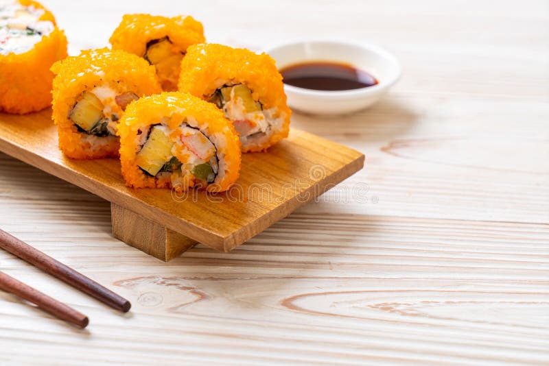 Sushi maki roll stock photo. Image of nori, roll, fish - 159417228
