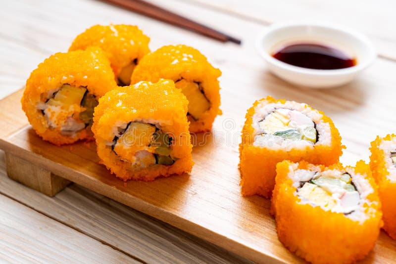 Sushi maki roll stock image. Image of cucumber, nori - 160379039