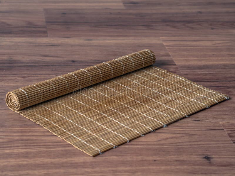 Sushi mat stock photo. Image of shushi, texture, wood - 17079856