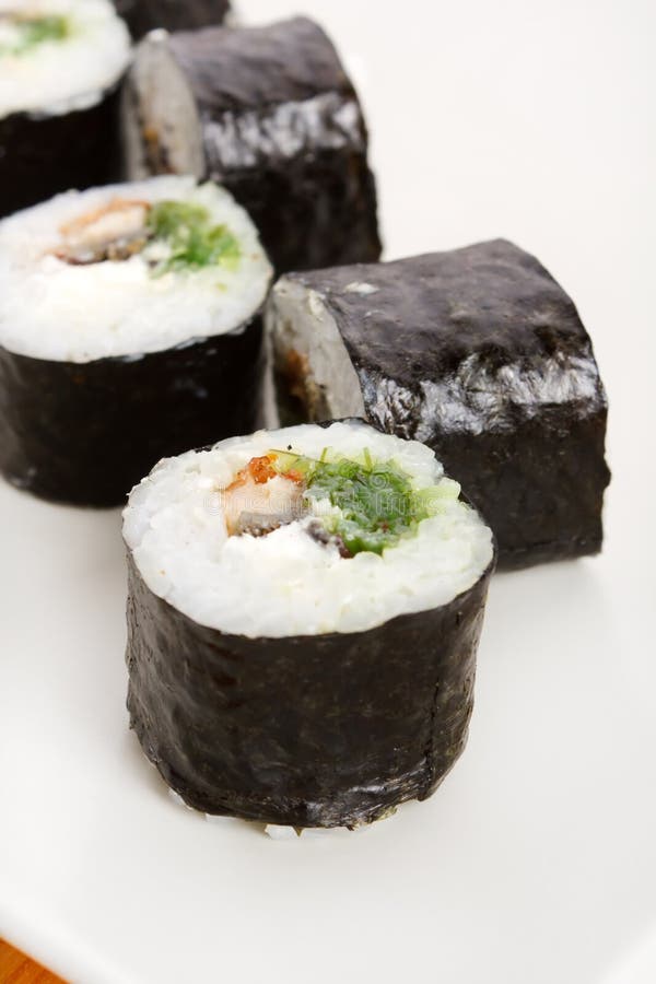 Hand roll temaki sushi stock photo. Image of dish, delicacy - 10234124