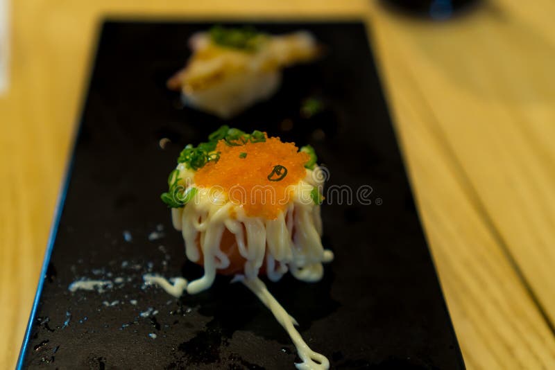 Sushi in plate stock image. Image of luxury, call, restaurant - 88993677