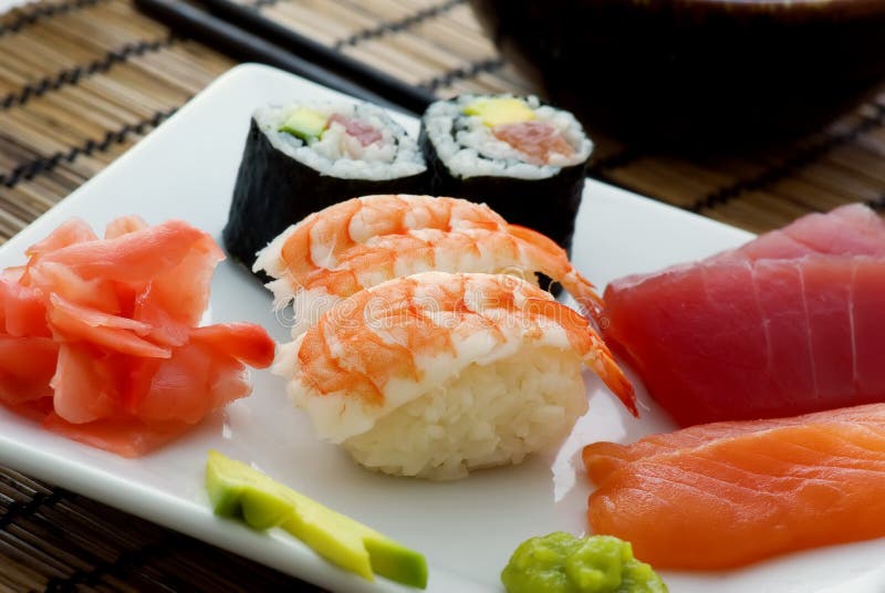 Sushi Platter stock photo. Image of luxury, asia, maki - 8742158