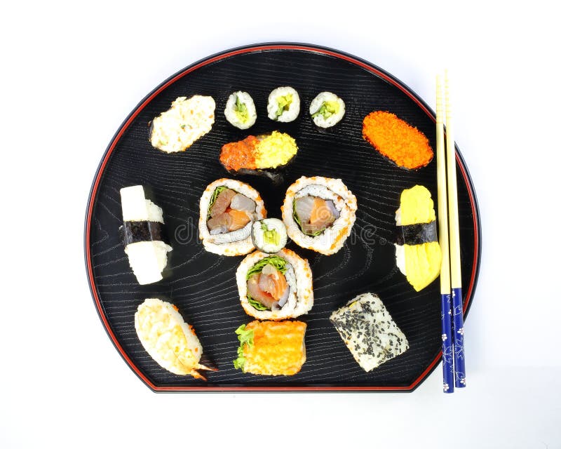 Sushi Platter stock photo. Image of fish, cuisine, protein - 61411106