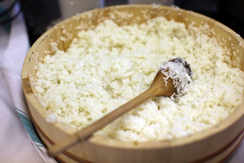 Sushi rice stock photo. Image of white, cooked, japanese - 20043102