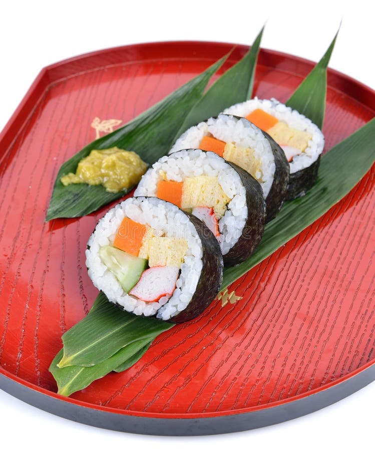 Sushi rice roll stock photo. Image of salmon, meal, diet - 65585062