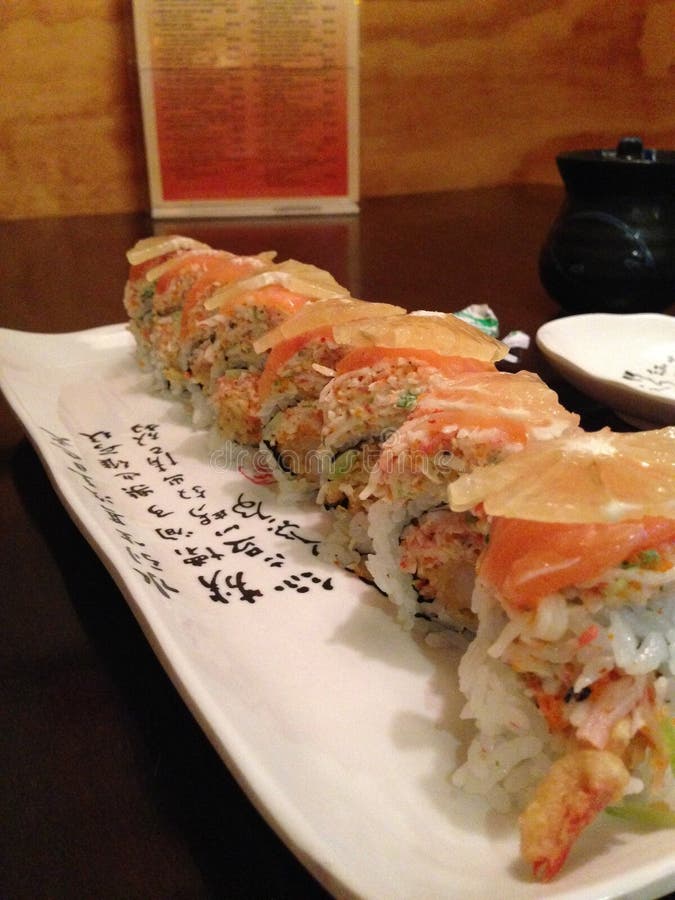 Sushi Roll stock image. Image of roll, lemon, awesome - 70067157