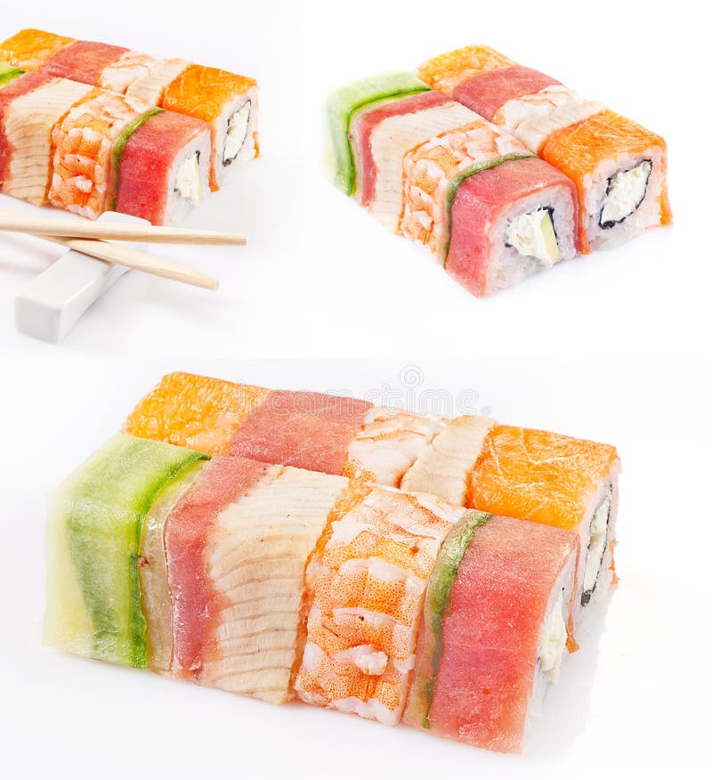 Sushi roll collection stock photo. Image of japanese - 27461832