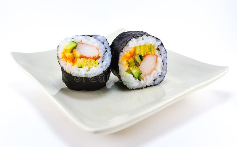 Futomaki Roll stock photo. Image of maki, sushi, rice - 20804022