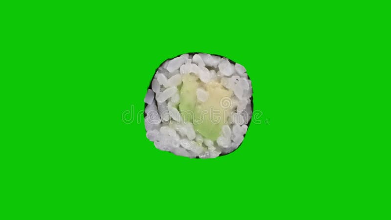 Sushi Rolls on Green Screen the Concept of Inserting an Image into a ...