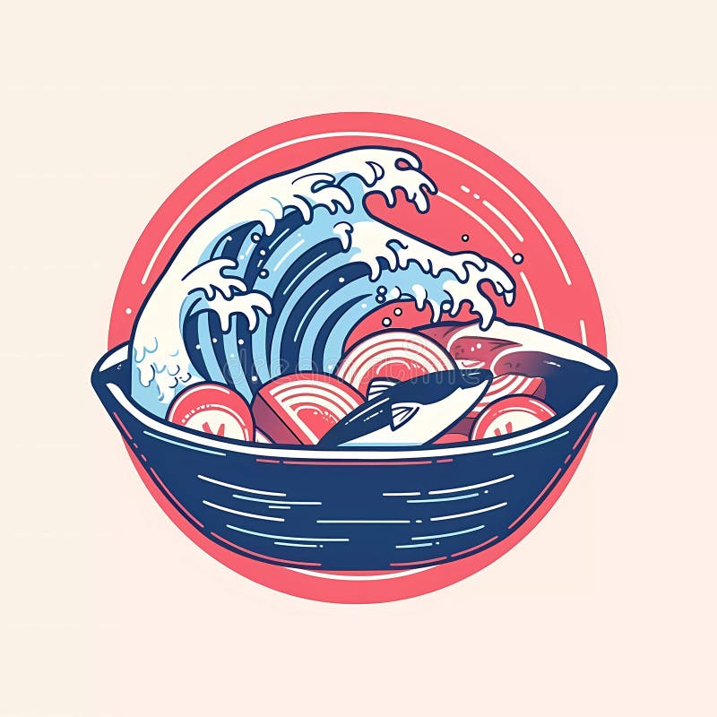 Sushi Sashimi Restaurant Logo Design Icon. Generative Ai Stock ...
