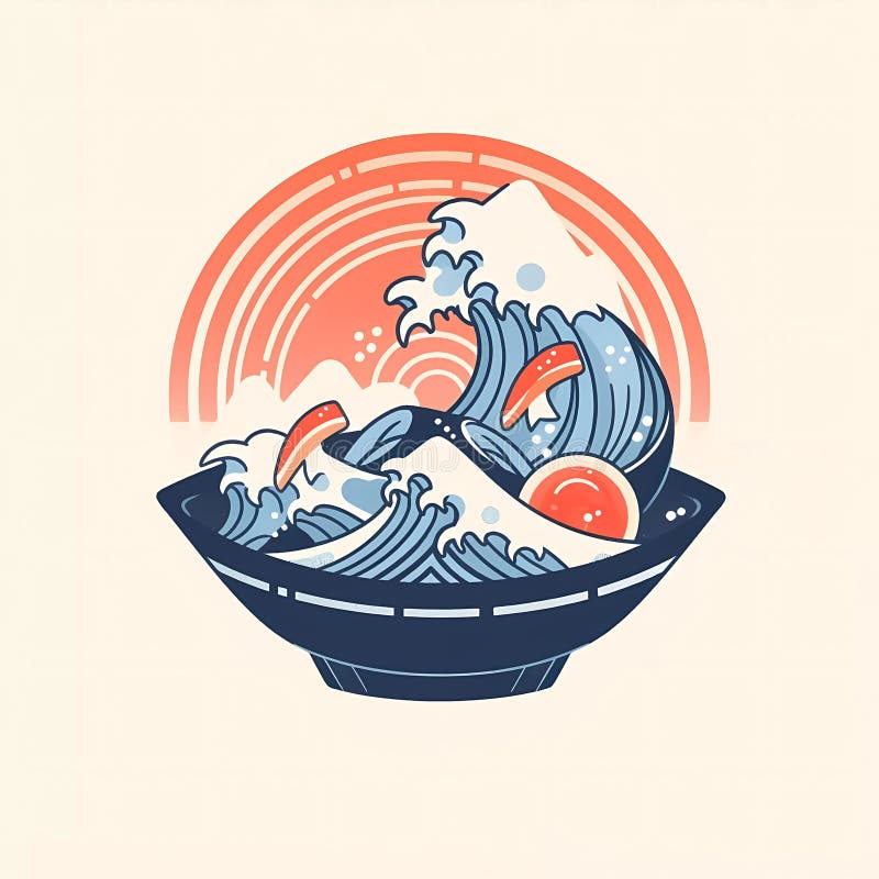 Sushi Sashimi Restaurant Logo Design Icon. Generative Ai Design Stock ...