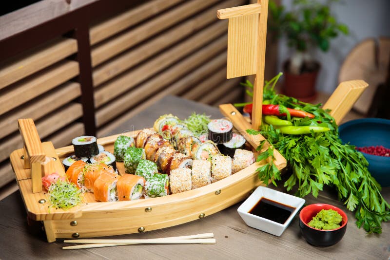 Sushi Selection stock photo. Image of delicious, east - 21604272