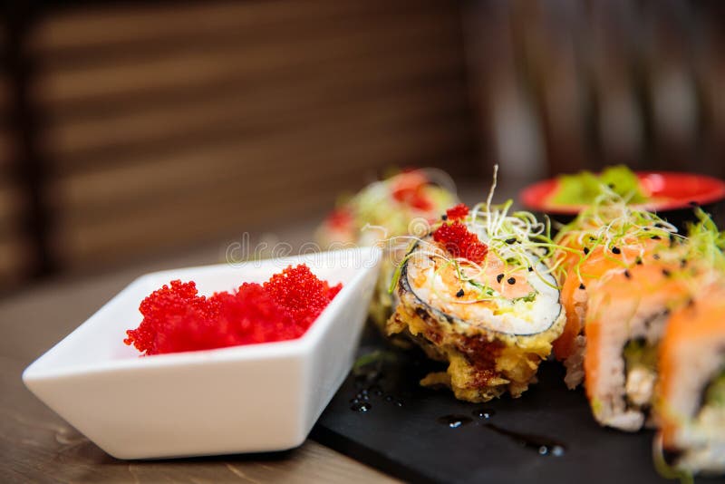 Sushi Selection stock photo. Image of delicious, east - 21604272