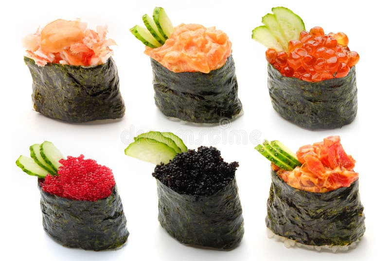 Sushi set stock photo. Image of sushi, seafood, restaurant - 8440944