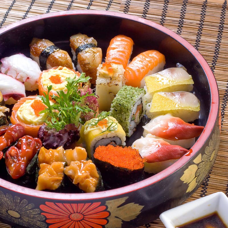 Sushi set mix stock image. Image of chinese, culture - 56098989