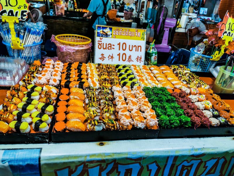 Stall with sushi stock image. Image of culture, asian - 35282967