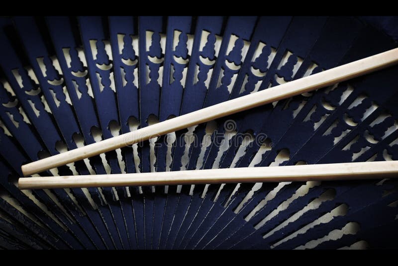 Sushi Sticks with Fan, Asian Set Stock Photo - Image of sticks, beauty ...