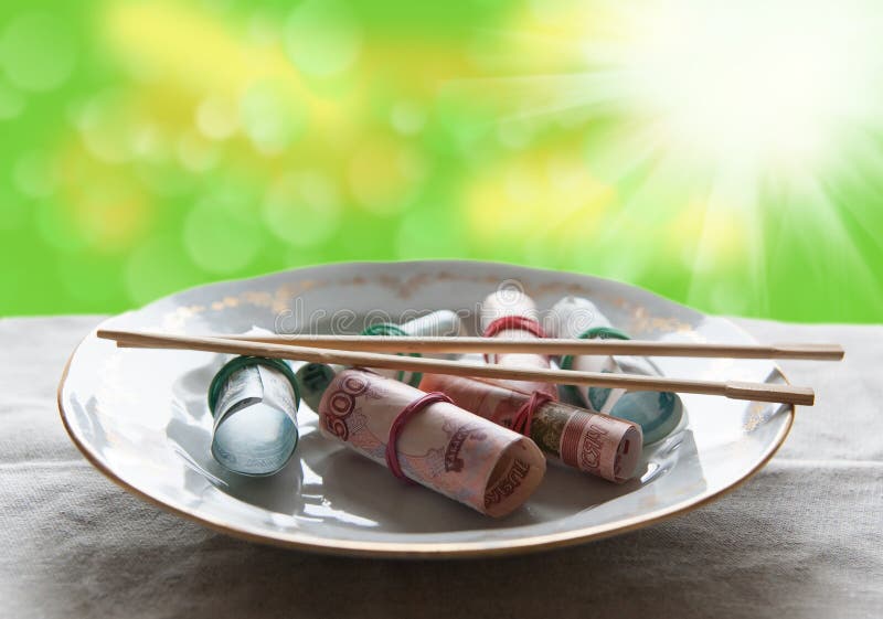 Sushi on the table stock photo. Image of white, table - 54307960