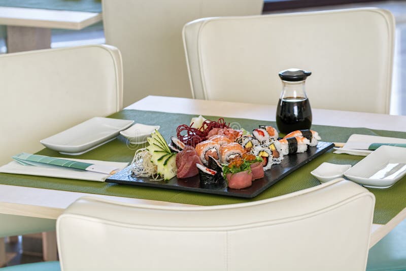 Sushi stock image. Image of industrie, food, sushi, sauce - 63135125