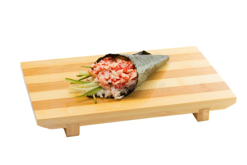 Sushi temaki stock photo. Image of cuisine, isolation - 35410980