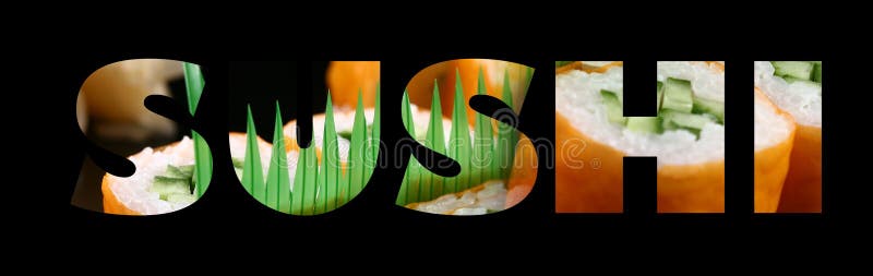 Sushi Text Picture. Image: 6747709